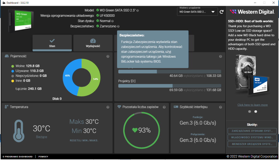 Problem z "Frozen" dyskiem HDD - Hardware - WinClub